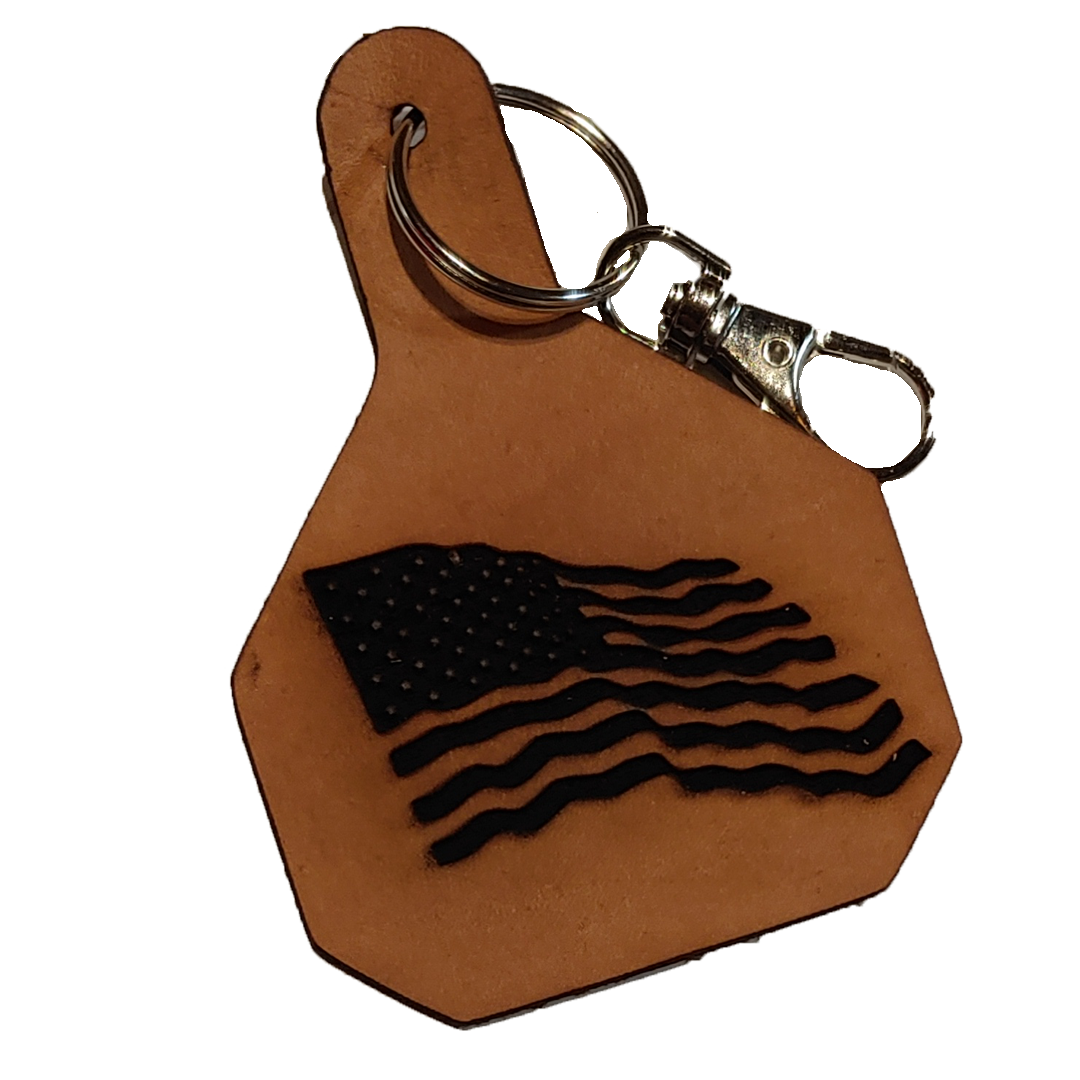 FRESHIE - LEATHER EAR TAG KEYCHAIN – Tammy's Outfitters & Boutique